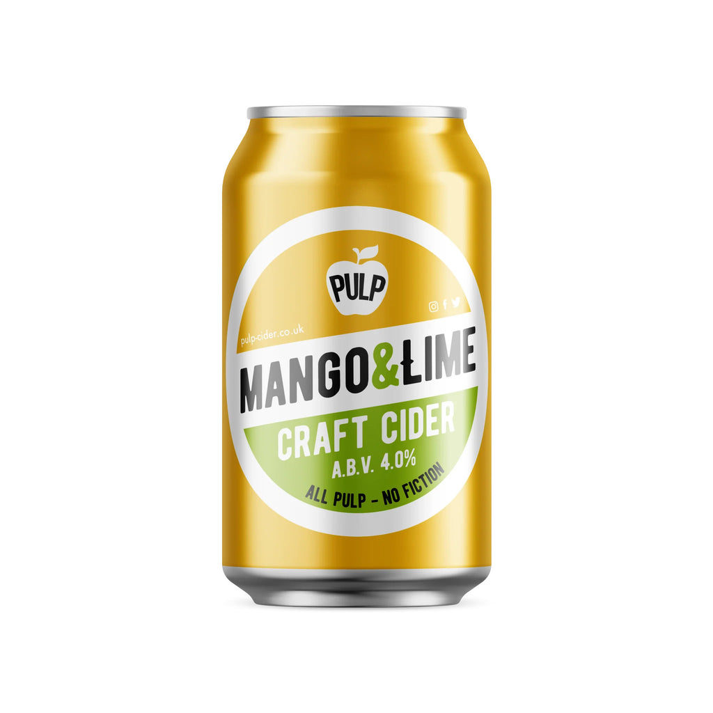 Pulp, Mango & Lime Cider, 4.0%, 330ml | The Epicurean Beer People
